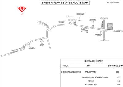 Covai Shenbagam Estates Location Map Madampatti, Coimbatore