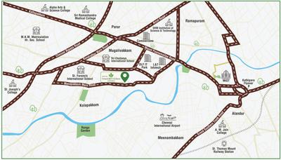 Urban Emerald Enclave Phase 3 Location Map Manapakkam, Chennai