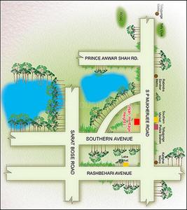 Heritage Srijan Heritage Heights Location Map Kalighat, Kolkata
