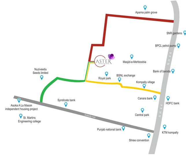 Nestcon Aster in Kompally, Hyderabad - Price, Reviews & Floor Plan