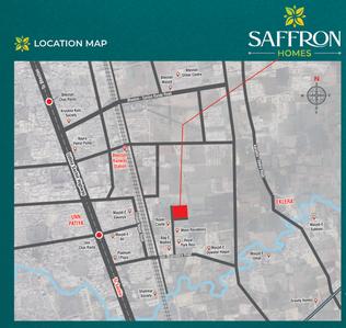 Saffron Homes Location Map Udhna, Un