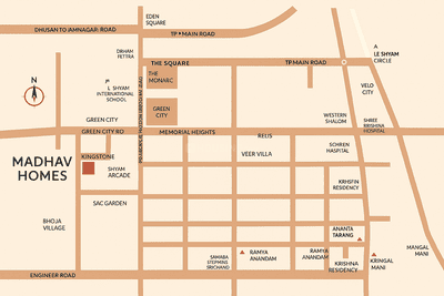 Madhav Homes Location Map Choryasi, Surat