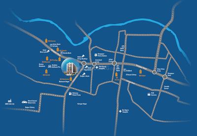 SR Homes Location Map Indirapuram, Ghaziabad