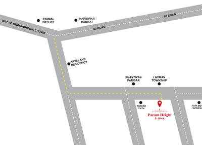 Param Height Location Map Nana Mava, Rajkot
