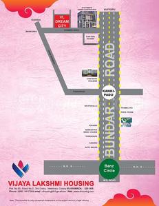 Dream City Location Map Kankipadu, Krishna