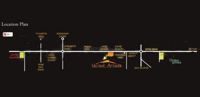 United Arcade Location Map Navi Peth, Solapur