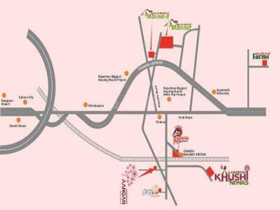 Aashirwad Aangan Location Map Chaksu, Jaipur