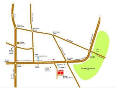 Nanik Ashtavinayak Bhakti Phase 3 Location Map Mankapur, Nagpur