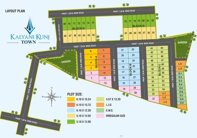 Kalyani Kunj Town Location Map Khajuri Kalan, Bhopal