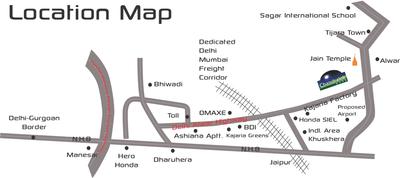 Chandraprabhu Buildwell Chandralok City Plot Location Map Tijara, Bhiwadi