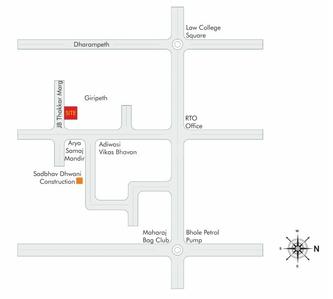 Krishna Kamal Dhwani Creation Location Map Gorepeth, Nagpur