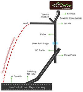 Wings New Matheran Phase 3 Location Map Nandgaon, Thane