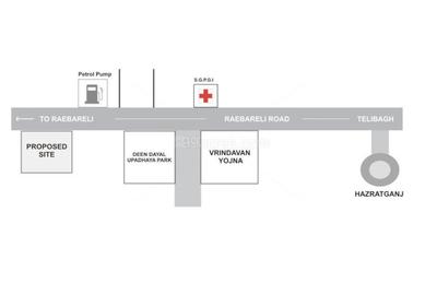 Rohtas Oasis Location Map Hazratganj, Lucknow