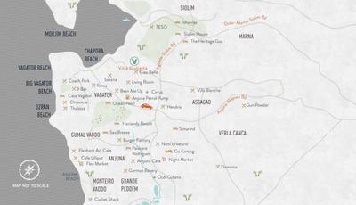 Realcon Villa Giulietta Location Map Vagator, Goa
