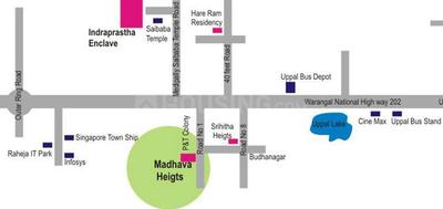 AV Madhava Residency Location Map Boduppal, Hyderabad