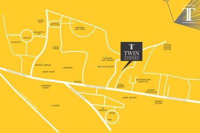 Gayatri Twin Towers Phase II Location Map Hadapsar, Pune