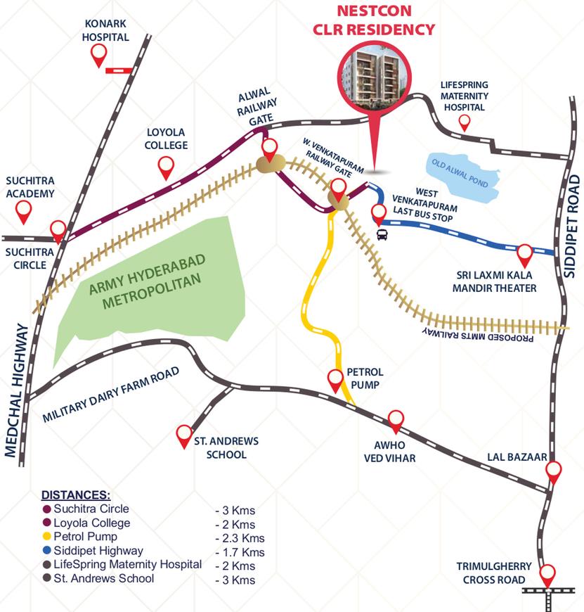 Nestcon CLR Residency in Kompally - Price, Reviews & Floor Plan