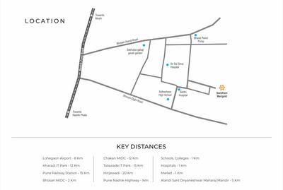 Yogesh Gandharv Marigold Rh 1 To 6 Location Map Dighi, Pune