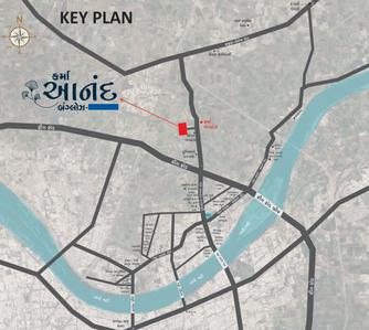 Karma Anand Bungalows Location Map Bharthana, Surat