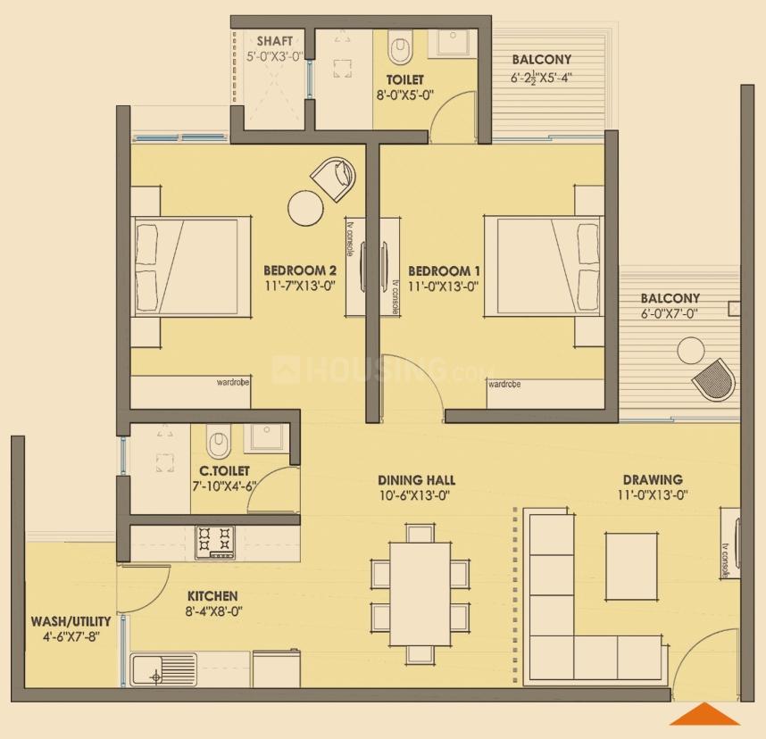 Times Residency Floor Plan Karolan Ka Barh, Jaipur