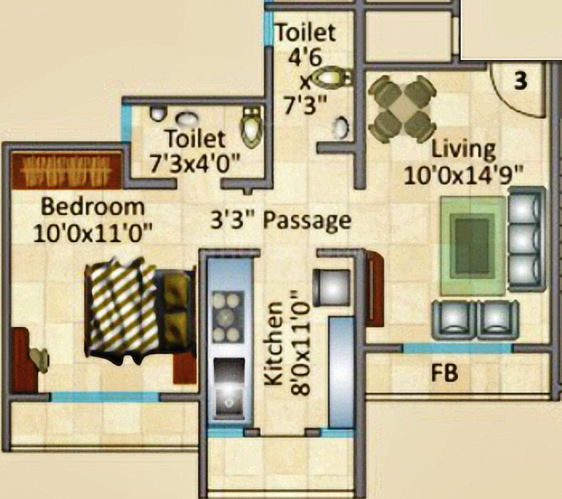 Rosa Royale Floor Plan Hiranandani Estate, Thane