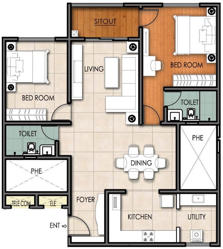 Epitome Elan in 8th Phase - Price, Reviews & Floor Plan