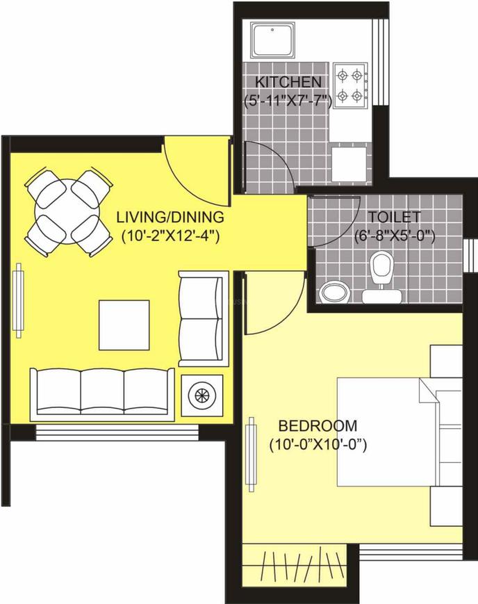 Unitech Unihomes 2 Floor Plan Sector 117, Noida