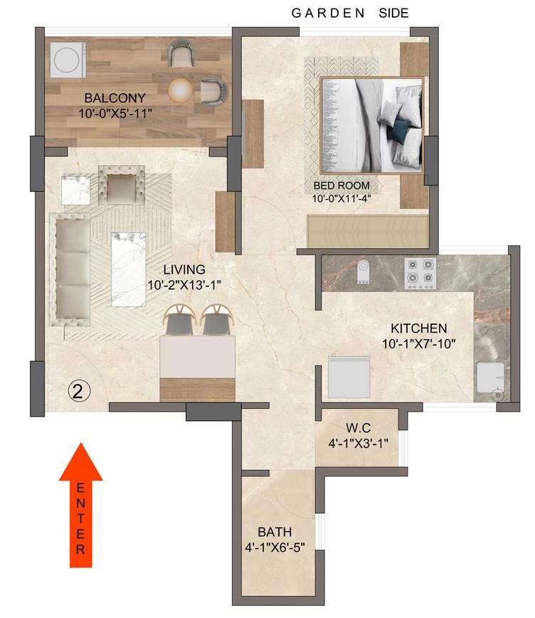 Ravikiran Annexe Phase I Floor Plan Charholi Budruk, Pune