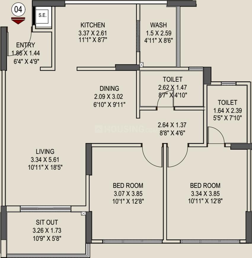 Pride Enchanta II Floor Plan Nayandahalli, Bangalore