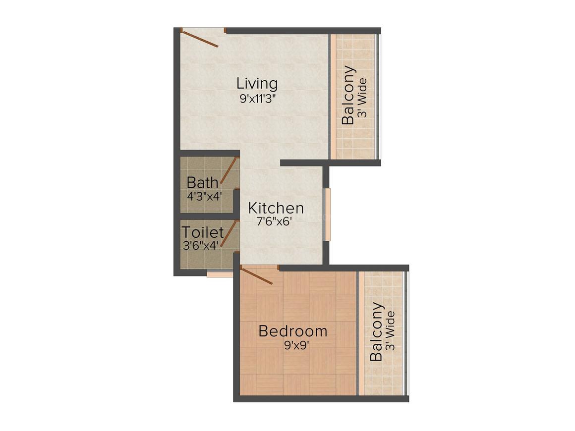 Prakhhyat Yellow Tree Floor Plan Kambare, Thane