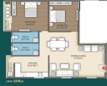 SS Siri Homes Floor Plan Kithaganur Colony, Bangalore