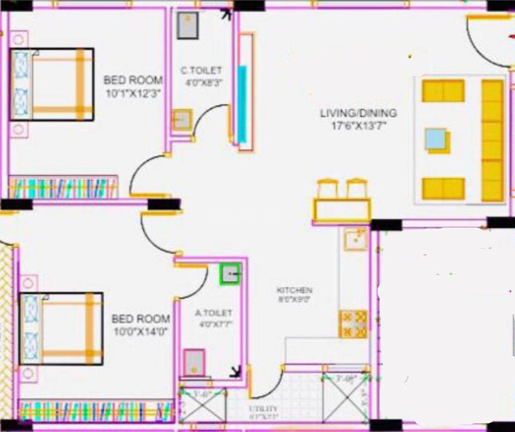 SLV Enclave Floor Plan Ullal Uppanagar, Bangalore