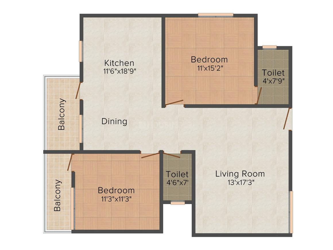 Vijay Shiv Residency Floor Plan Dhantoli, Nagpur