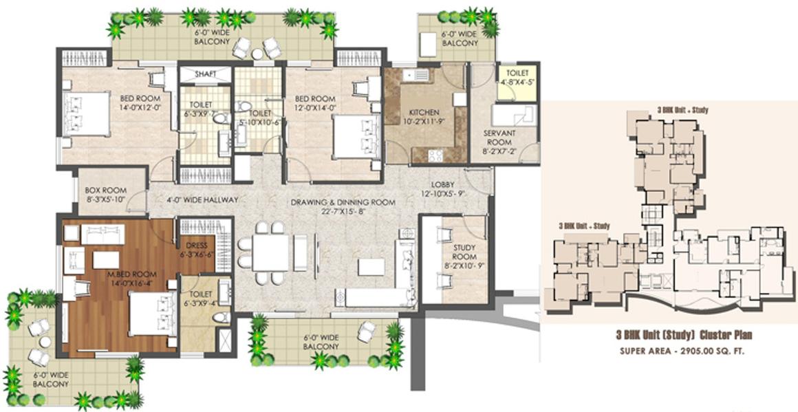 Spaze Kalistaa Floor Plan Sector 84, Gurgaon