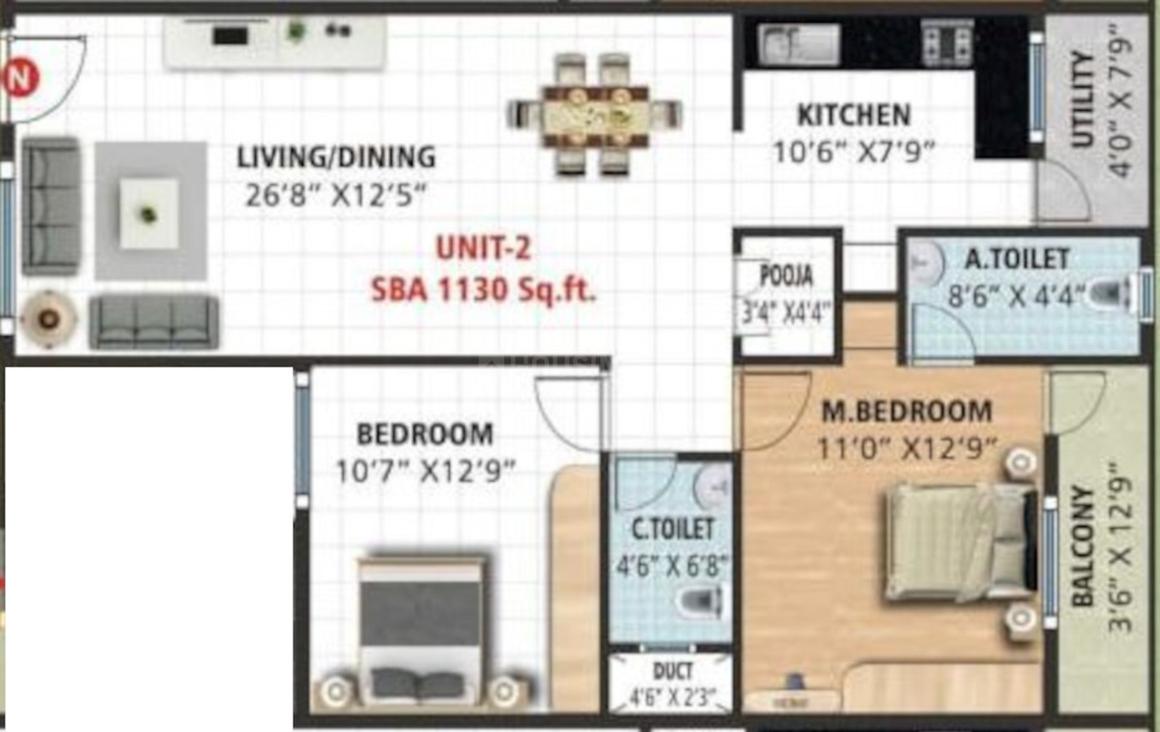 Sree Sidhi Heritage in Gottigere, Bangalore - Price, Reviews & Floor Plan
