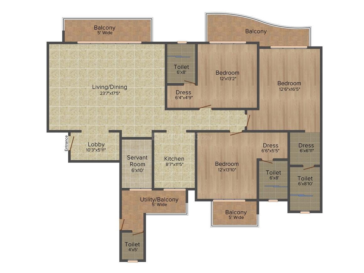 ATS Casa Espana Floor Plan Bar Majra, Mohali