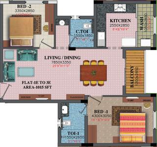 Green Gardens Floor Plan Agrahara Layout, Bengaluru