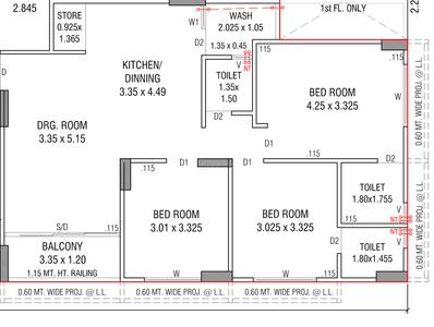 Maruti Shantam Floor Plan Chandkheda, Ahmedabad