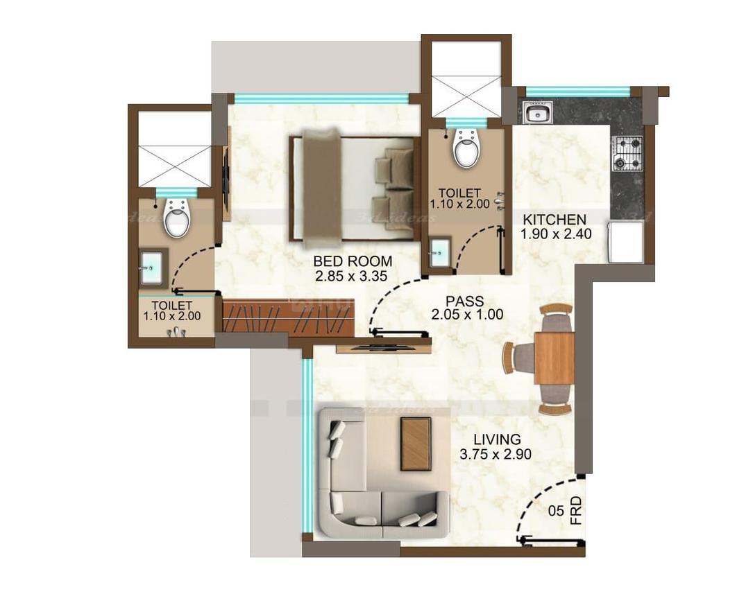 Vraj Prarambh Floor Plan Goregaon East, Mumbai