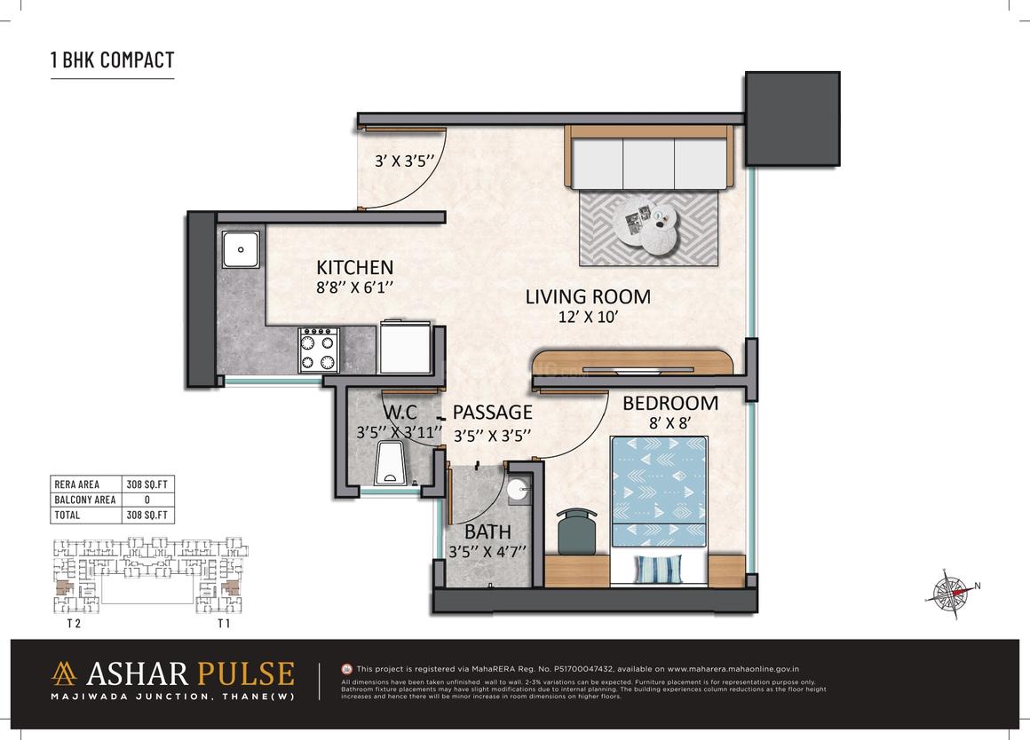 Ashar Pulse in Majiwada, Thane - Price, Reviews & Floor Plan