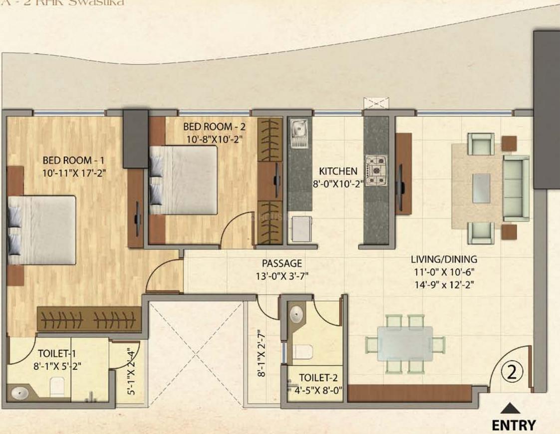 Omkar Veda Exclusive Floor Plan Parel, Mumbai