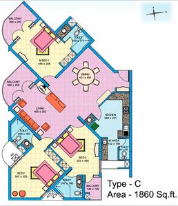 Skyline Homestead Floor Plan Perumanoor, Ernakulam