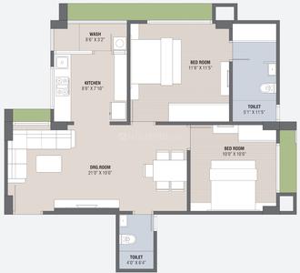 Happy Greens Floor Plan Ghuma, Ahmedabad