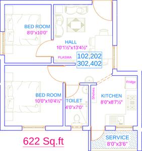 PG Matrix Floor Plan Potheri, Chennai