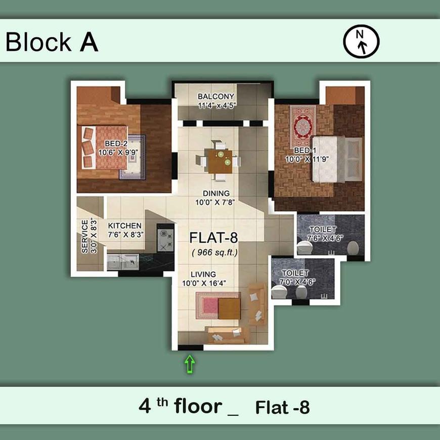 ICIPL Amora Floor Plan Manapakkam, Chennai