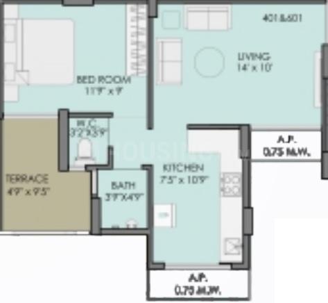 Skyspace Raj Silverstone Floor Plan Badlapur East, Thane