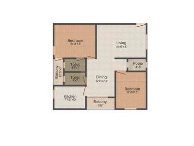 Nestcon Flamingo in Kondapur, Hyderabad - Price, Reviews & Floor Plan