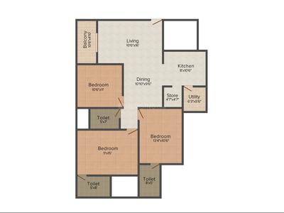 Ratnaakar Atelier Floor Plan Jodhpur, Ahmedabad