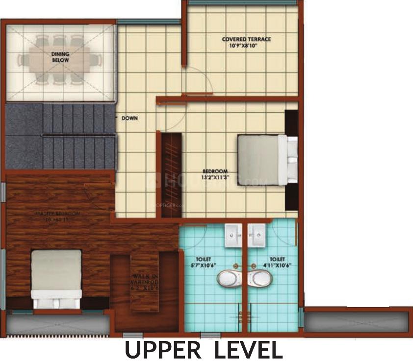 S2 Homes Duplex The Watergrove Floor Plan Electronic City, Bangalore