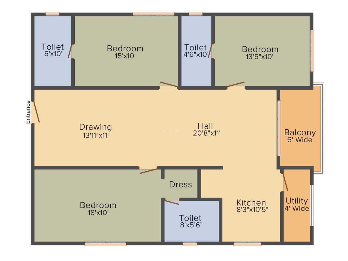 Om Sree Green Front Floor Plan Yapral, Hyderabad